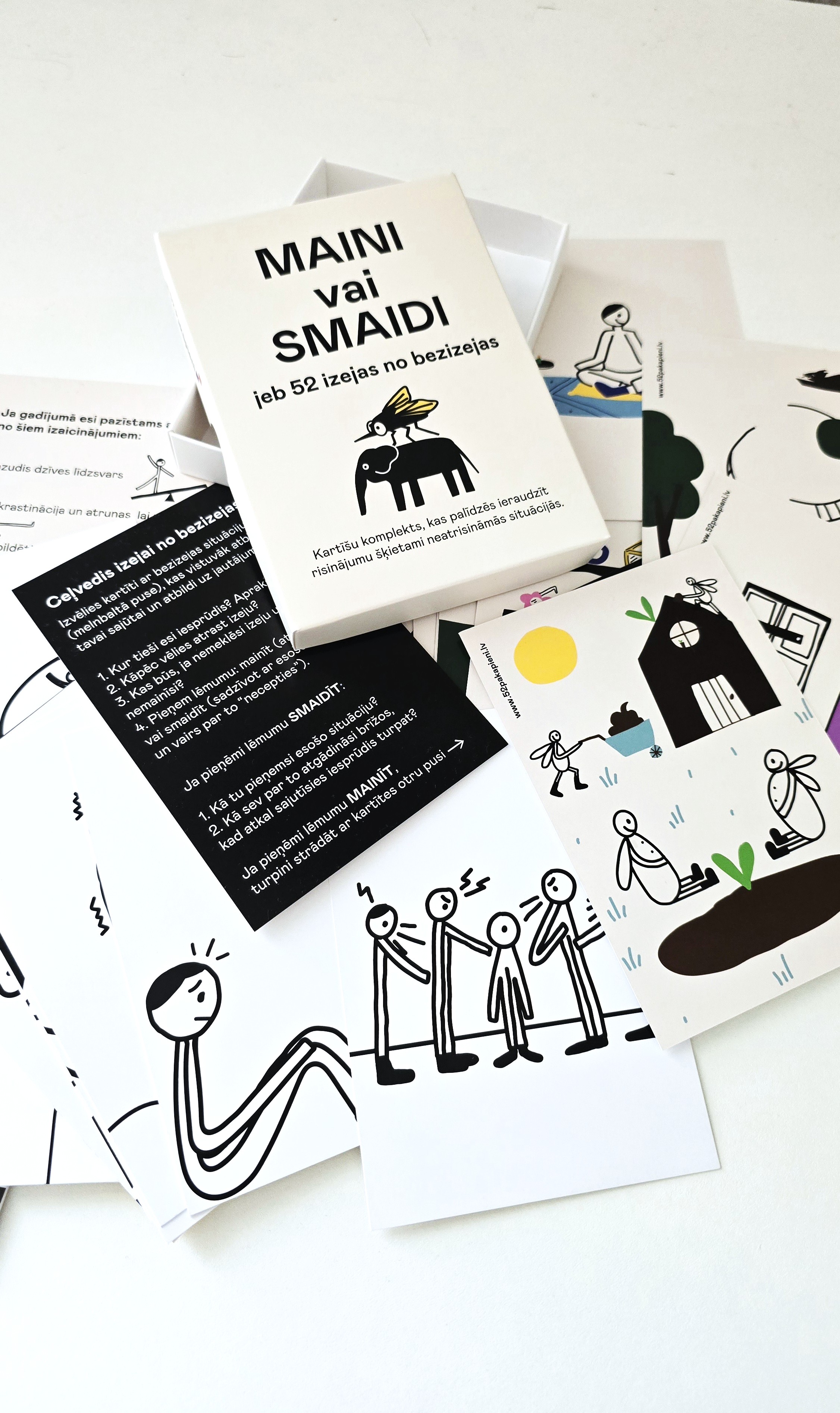 Kartītes “Maini vai smaidi” - Skolas Vārds